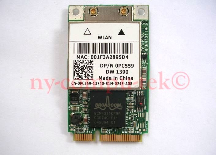 Broadcom BCM94311MCG C-4250 QDS-BRCM1020 4324A-BRCM1020 - CN-0PC559 CN ...